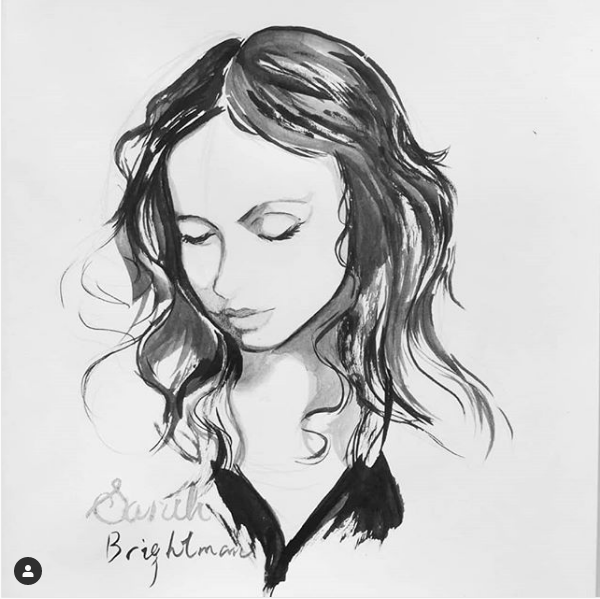 A Beautiful Fan Sketch of Sarah - Sarah Brightman : Sarah Brightman