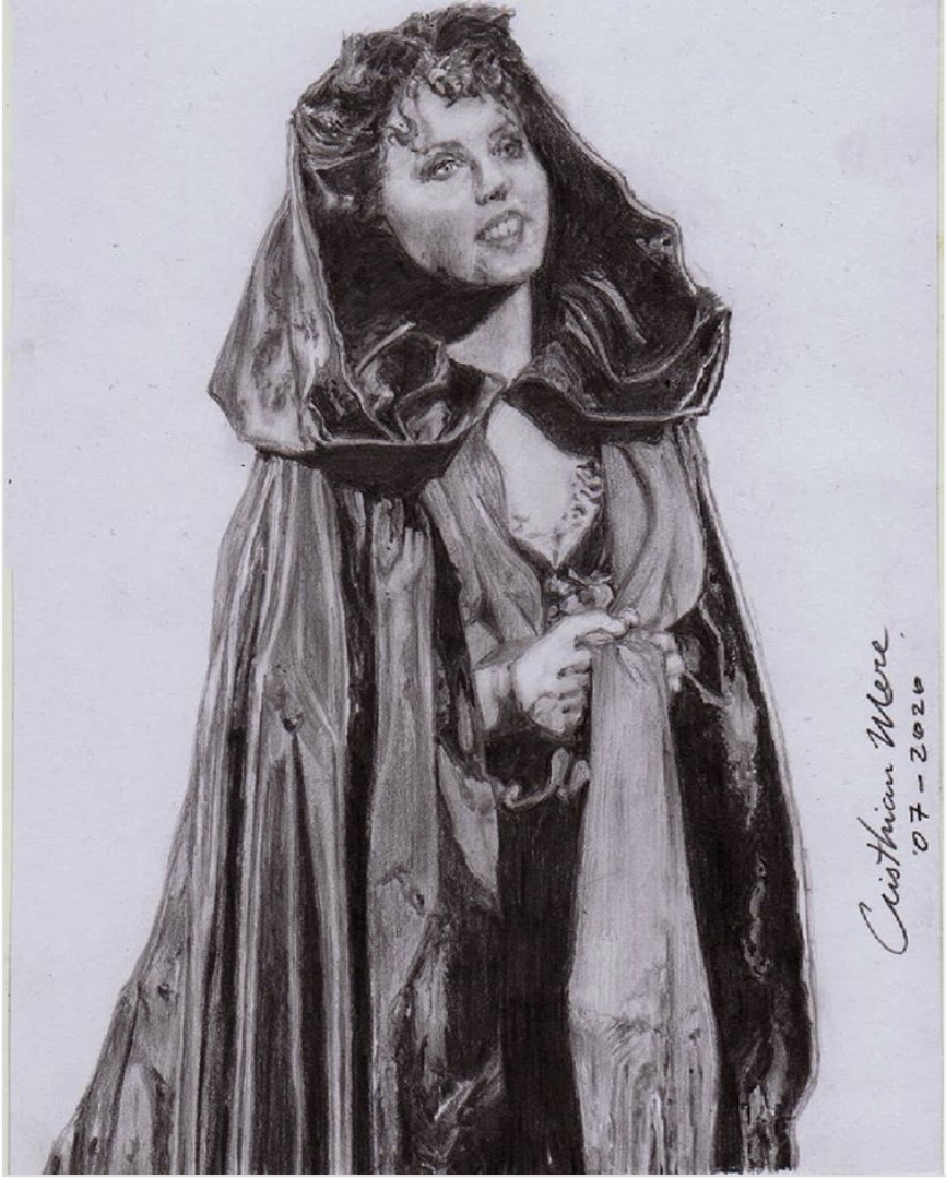 New Sketch of Sarah as Christine - Sarah Brightman : Sarah Brightman