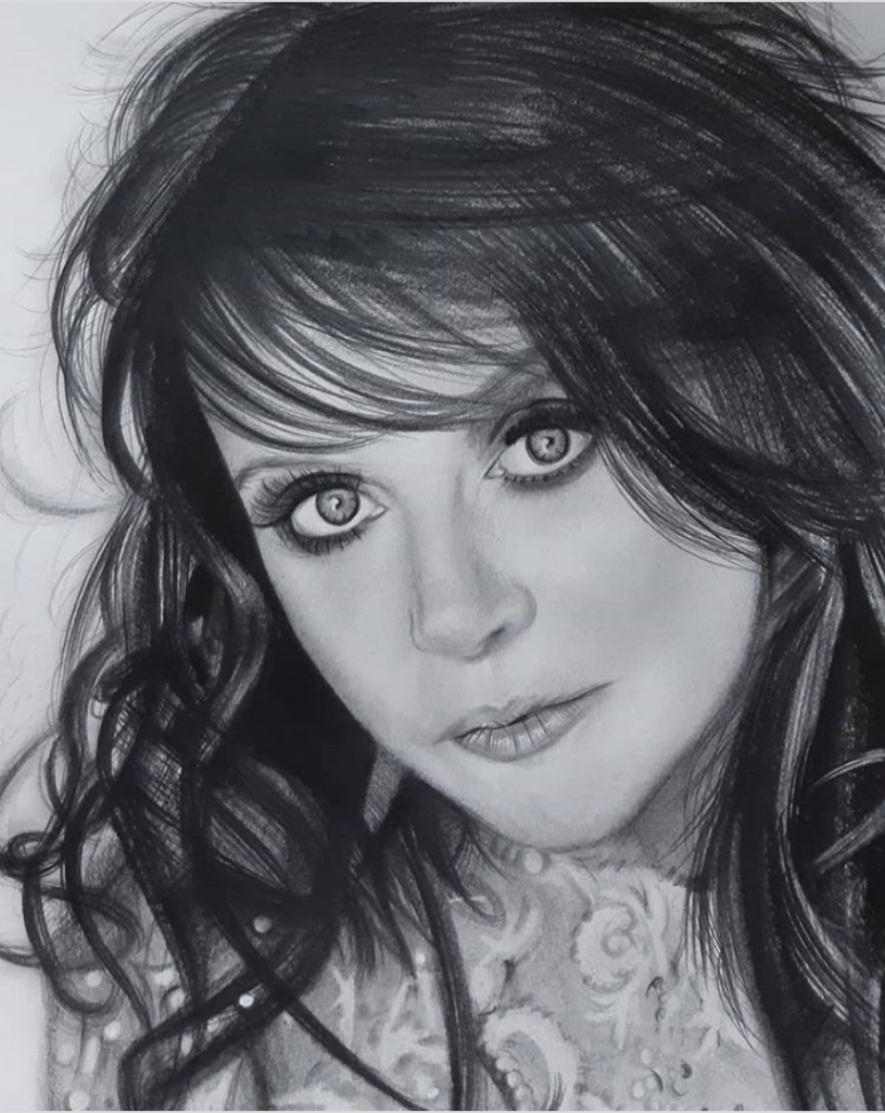 New Pencil Sketch Portrait of Sarah - Sarah Brightman : Sarah Brightman