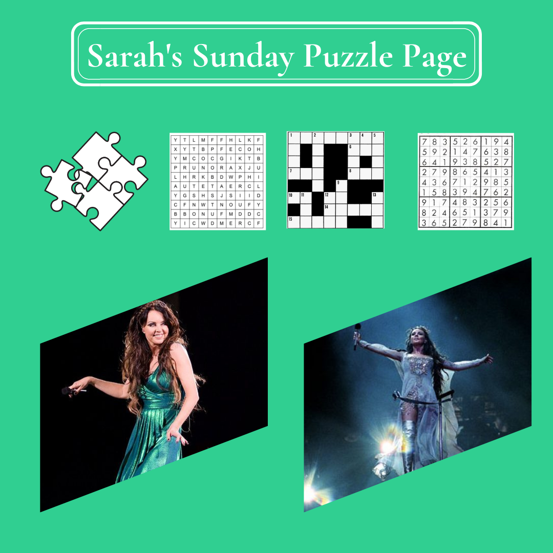 NEW Sarah's Sunday Puzzle Page: The Mystery Acrostic Puzzle - Sarah ...