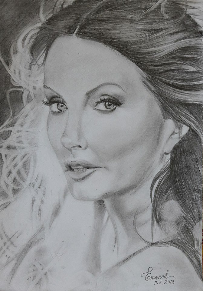 New Sketch Portrait of Sarah - Sarah Brightman : Sarah Brightman