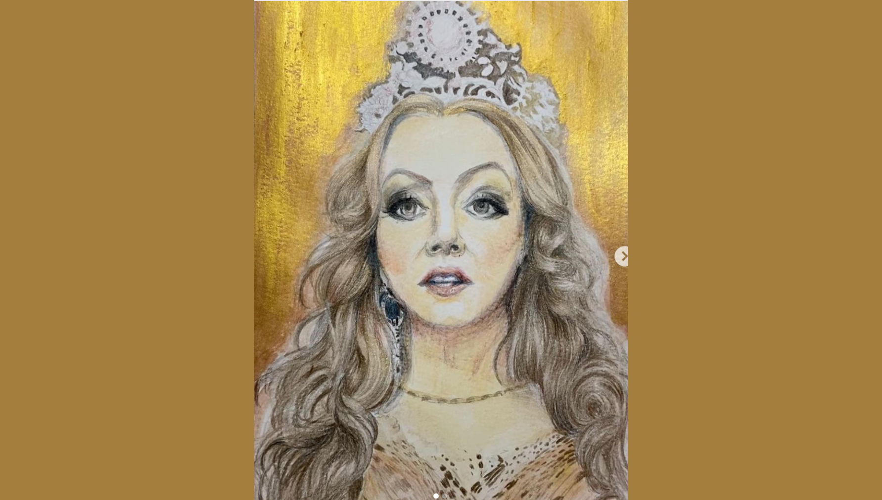 New Gold Illustration of Sarah - Sarah Brightman : Sarah Brightman
