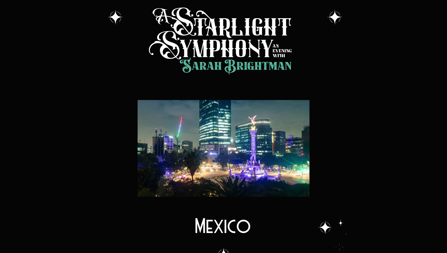Sarah's 'A Starlight Symphony' Tour Continues in Guadalajara Tomorrow ...