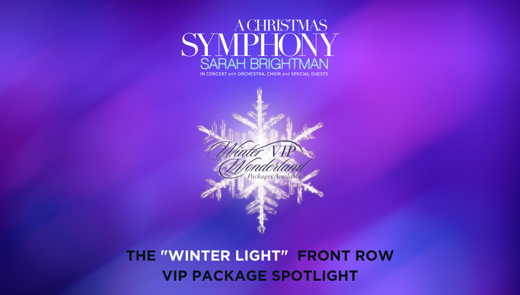 'A Christmas Symphony' Tour Spotlight: The "Winter Light" Front Row VIP ...